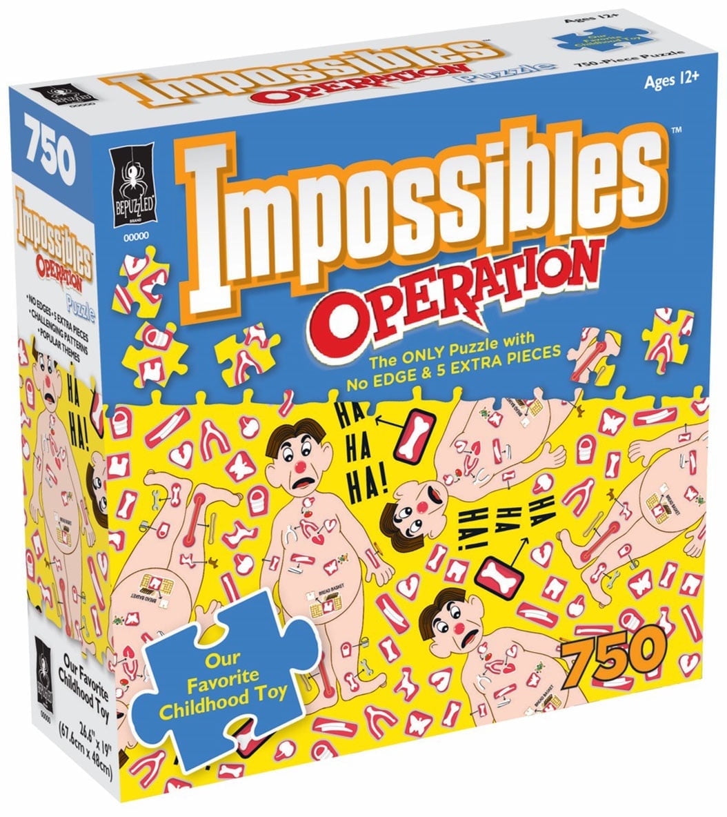 BePuzzled Impossibles Puzzle - Hasbro Operation: 750 Pcs - Walmart.com