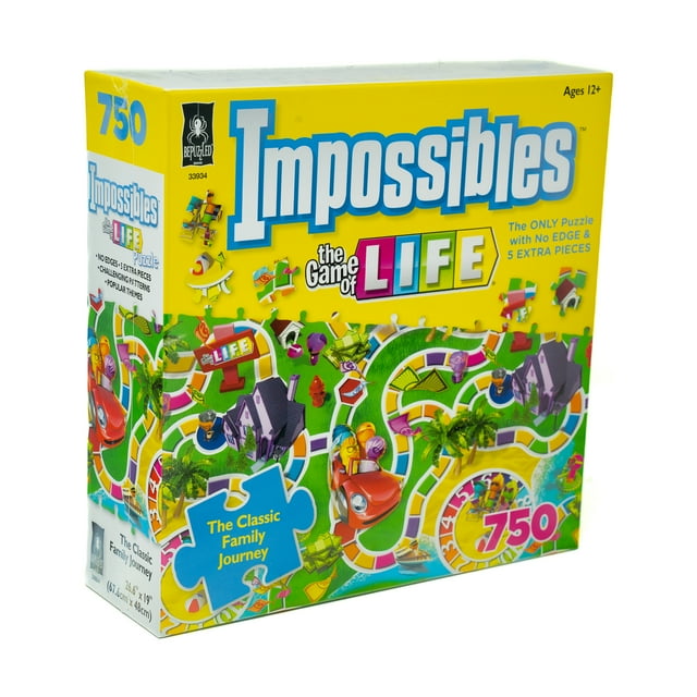 BePuzzled Impossibles Puzzle - Hasbro The Game of Life: 750 Pcs ...