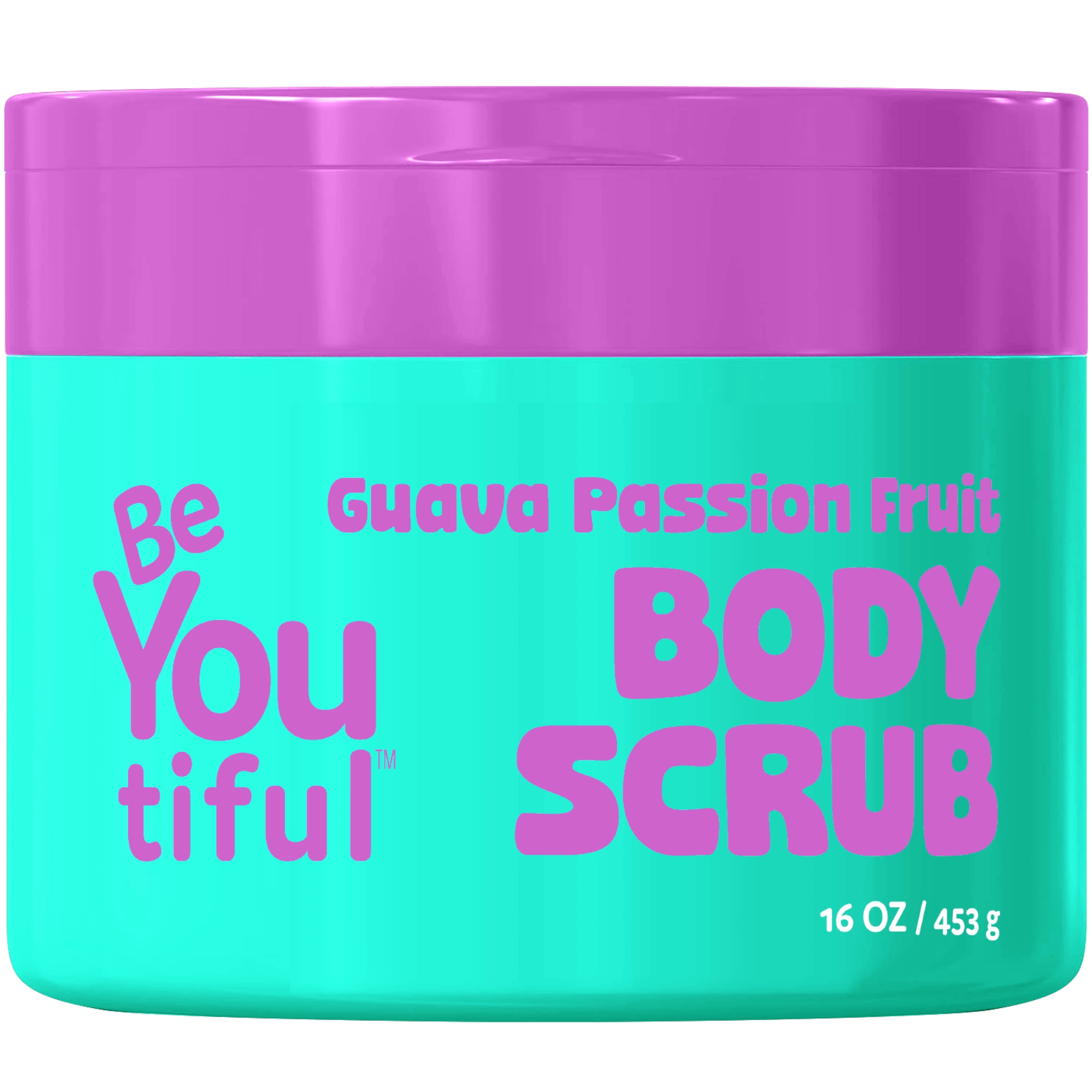 BeYOUtiful Guava Passion Fruit Body Scrub Exfoliator, 16 oz - Walmart.com