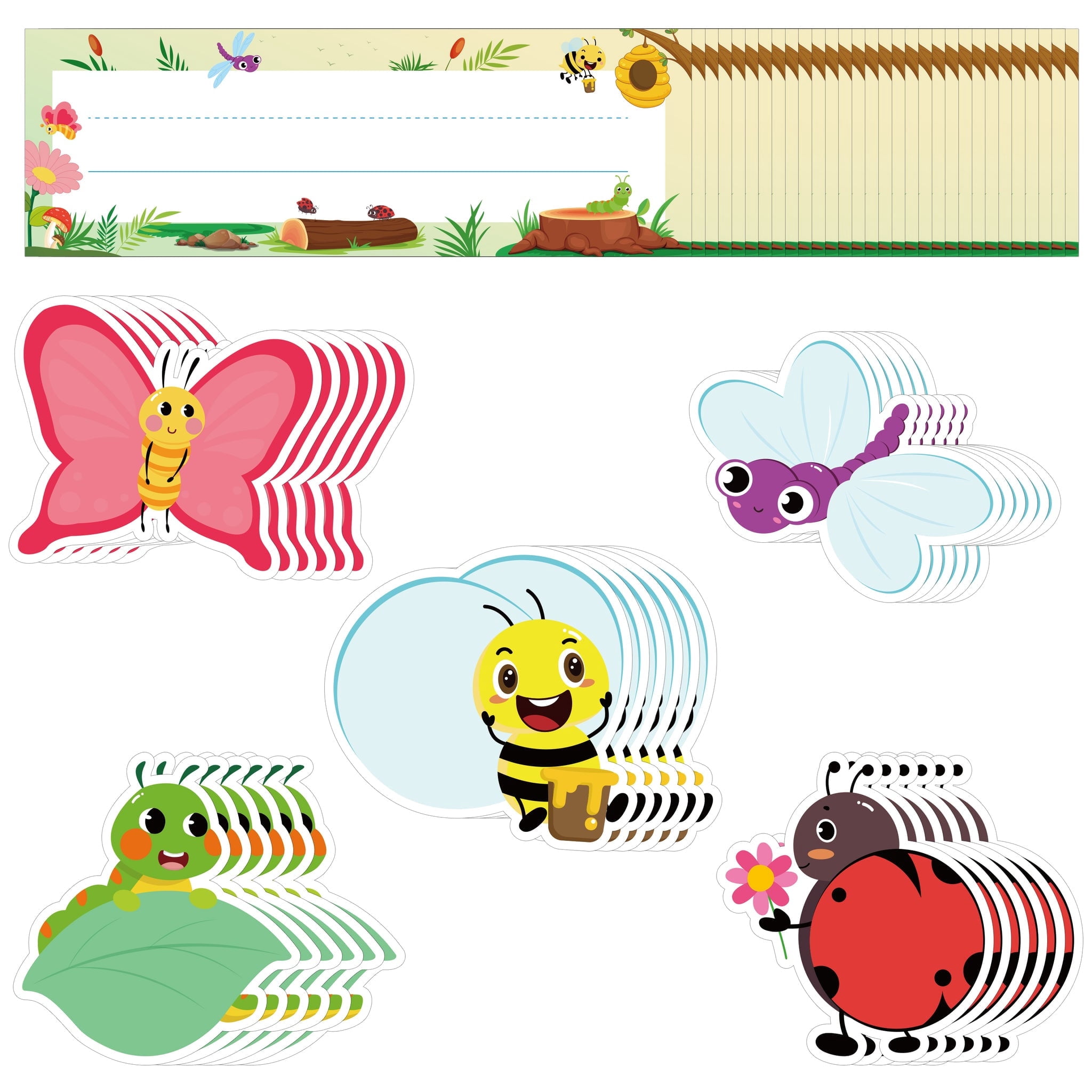 60pcs Insect Nameplates For Back To School Teaching Rewards - Walmart.com
