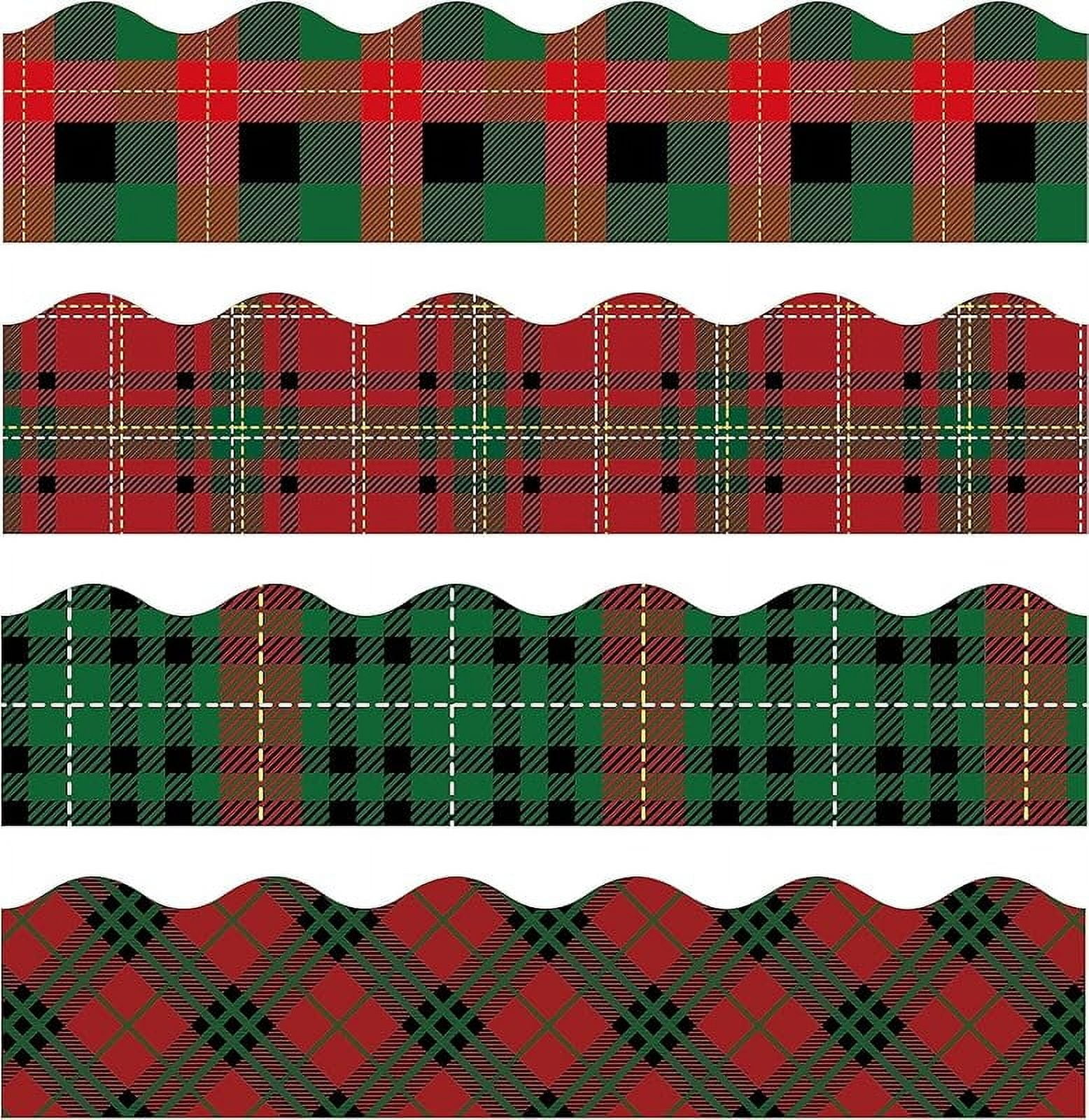 BeYumi 80Pcs Easter Carrot Bunny Plaid Bulletin Board Borders Spring ...