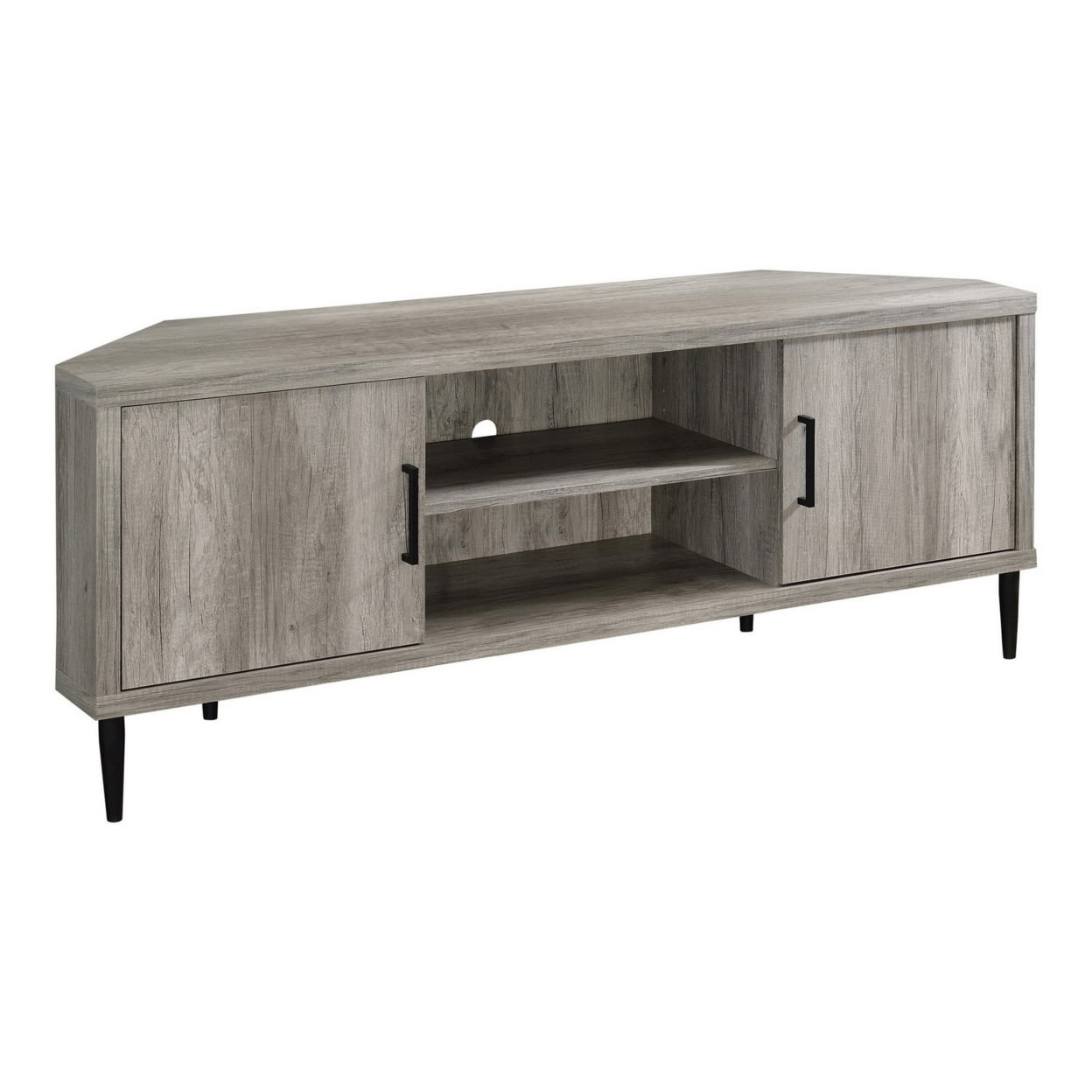 Bea 59 Inch TV Media Console Cabinet, Adjustable Shelf, Gray Driftwood ...