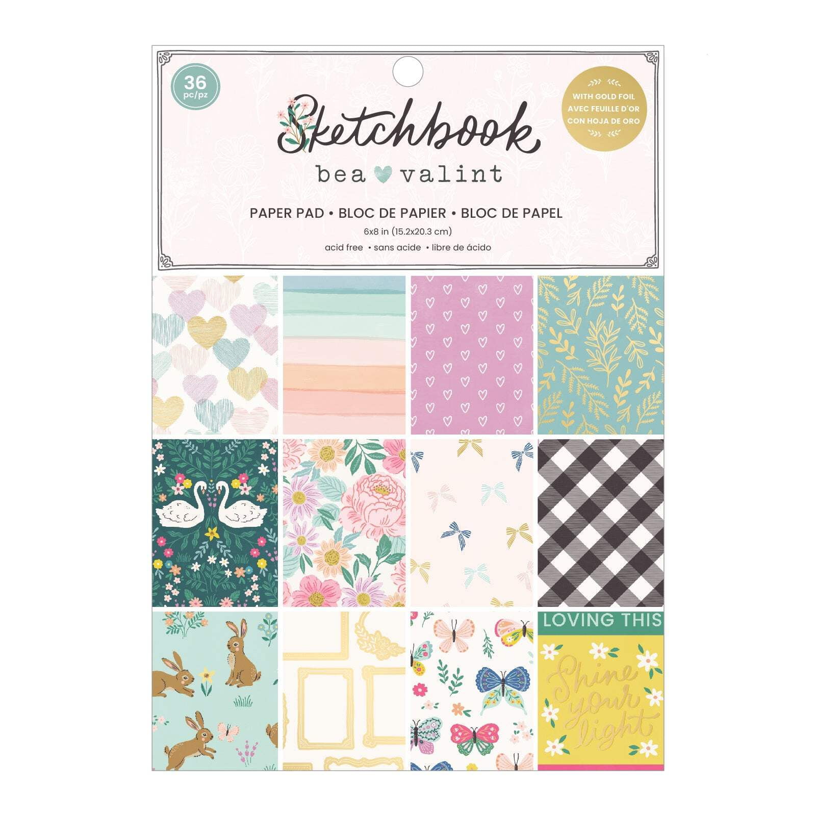 Bea Valint Sketchbook Paper Pad 6"X8"-36 Sheets - Walmart Business Supplies