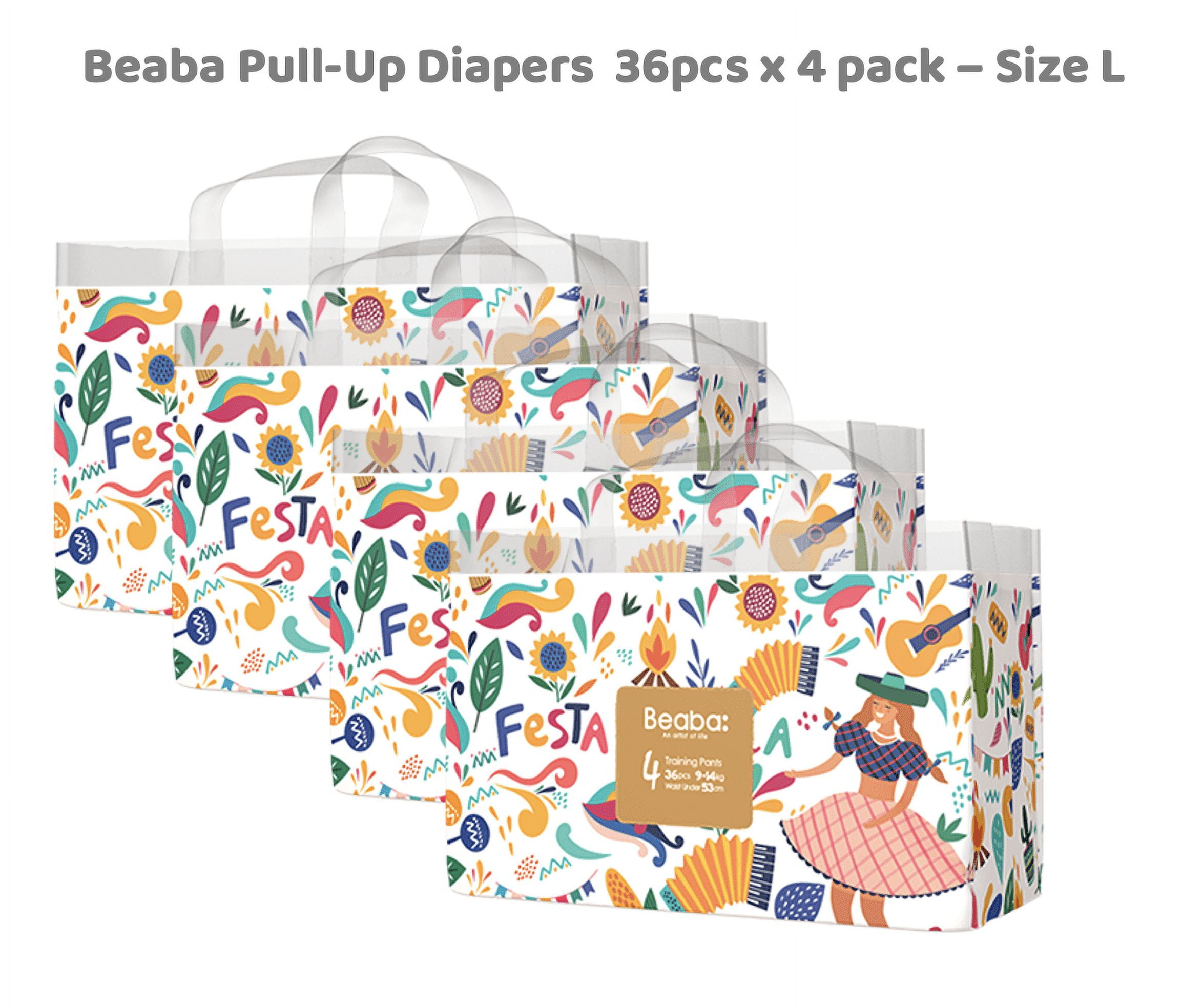Beaba Baby Pull-up Diapers Size 4 (20-31 lbs), 4 Packs, 36 Ct, Jungle ...