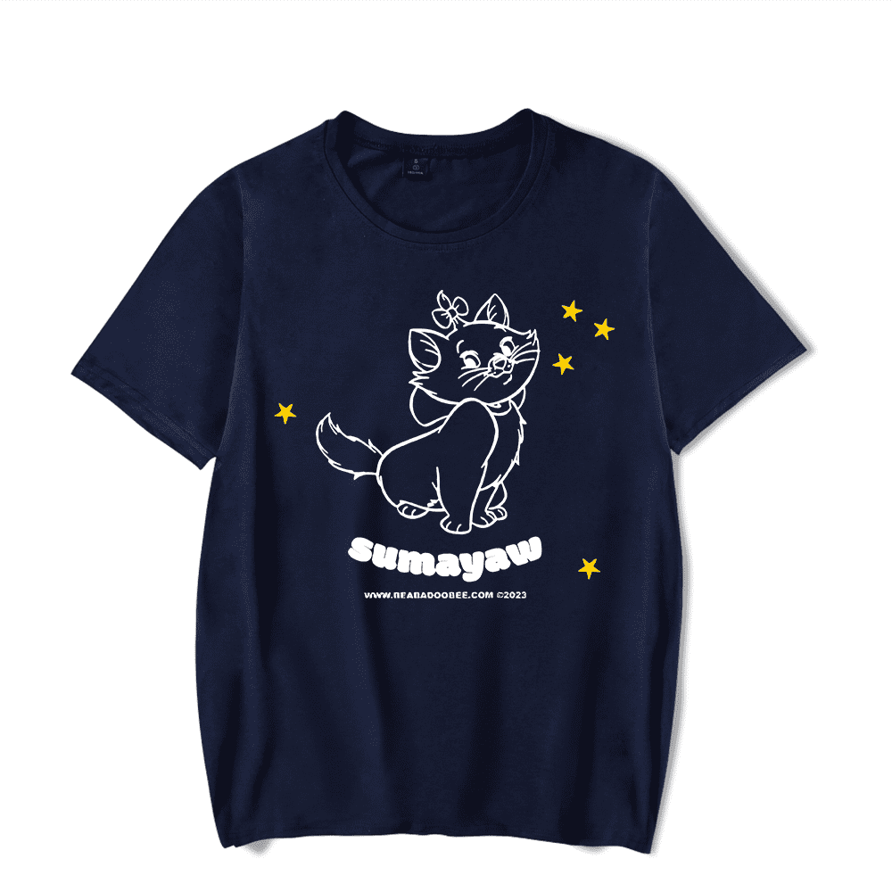 Beabadoobee Merch T Shirt Dancer Sumayaw Tee T-Shirt Cat Print Short ...