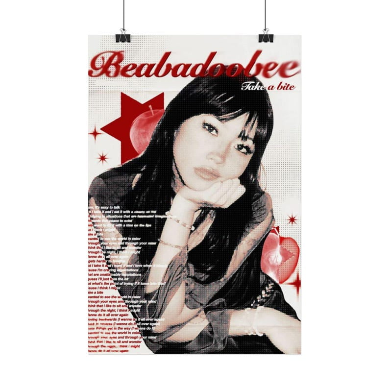 Beabadoobee Take a Bite Poster Wall Art, Indie Pop Music Decor Print ...