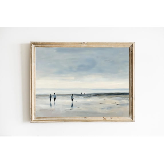 Beach Abstract Print Poster Beach Seascape Coastal Wall Decor Poster ...