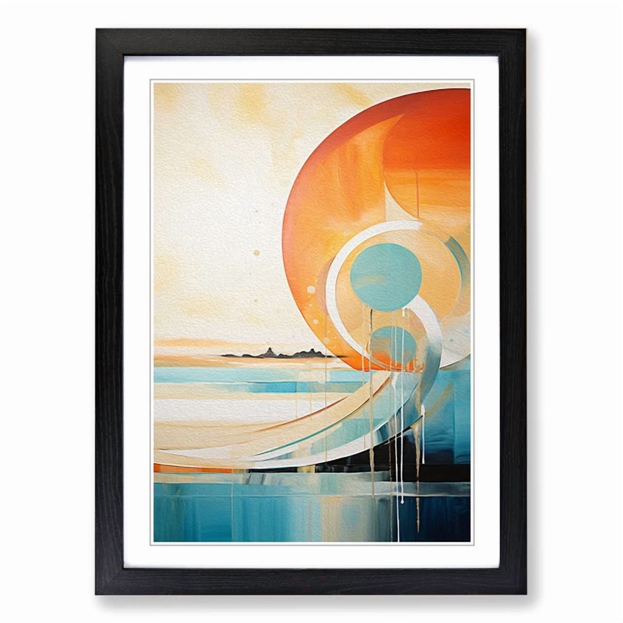 Beach Abstract Wall Art Print Poster Home Decor Art Home Decor Vintage ...