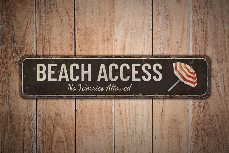 Beach Access Beach Access Sign Beach Access Decor Beach Sign Beach ...
