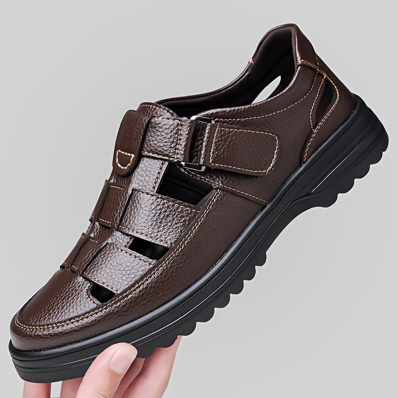 [Beach Activities] Men's Classic Sandals - Deep Color, High-Quality ...
