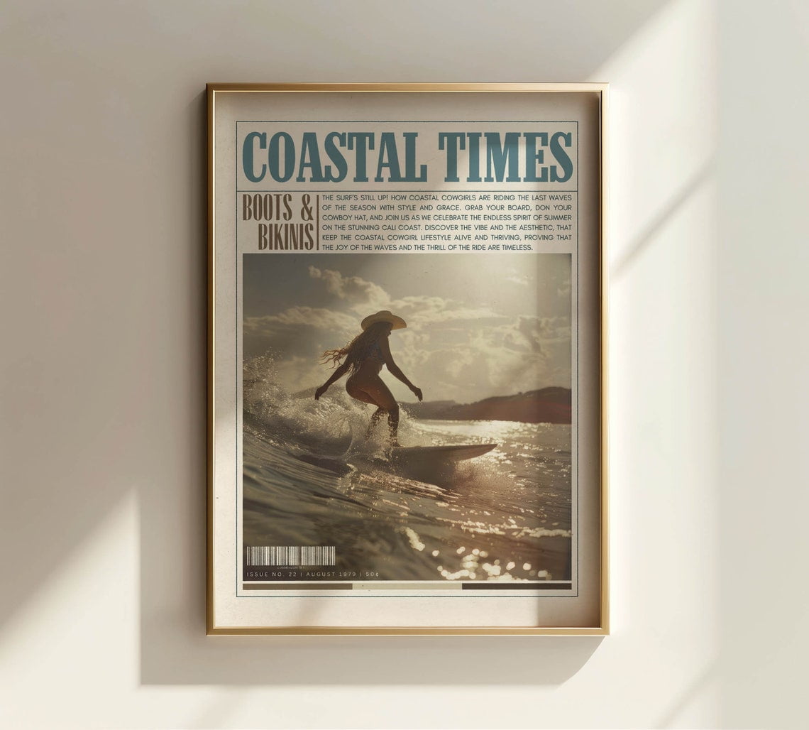 Beach Art Blue Room Decor Office Wall Art Coastal Print Wall Art Decor ...