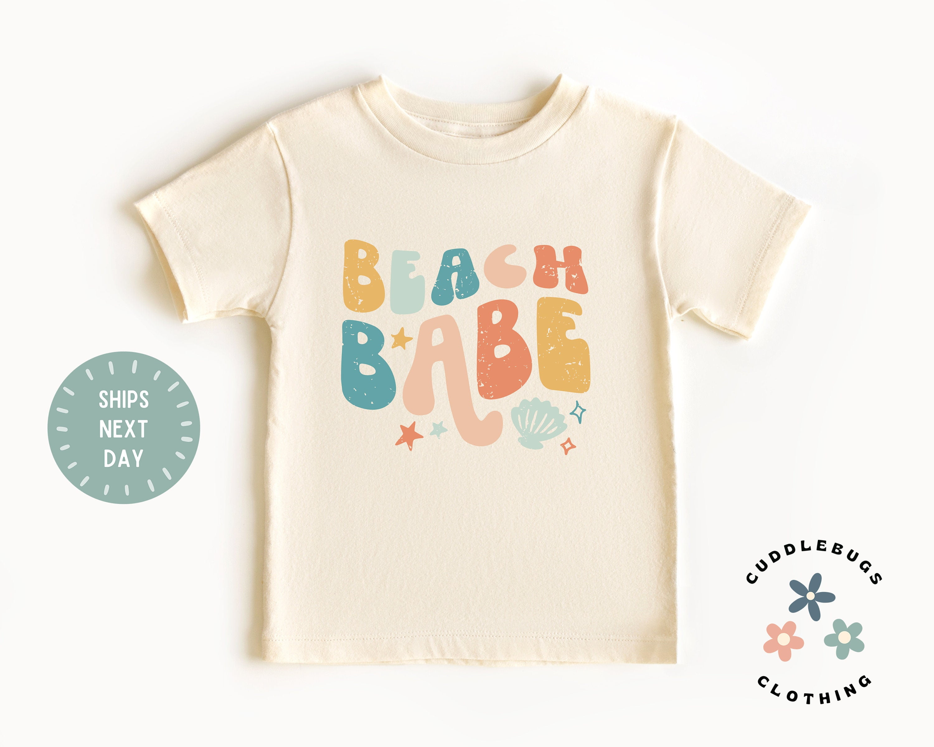 Beach Babe Toddler Shirt, Retro Summer Kids Tee, Beach Cover Up Shirt ...