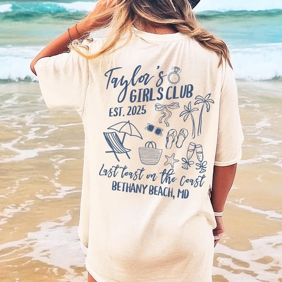 Beach Bachelorette Shirt Custom Bachelorette Party Tees Personalized ...