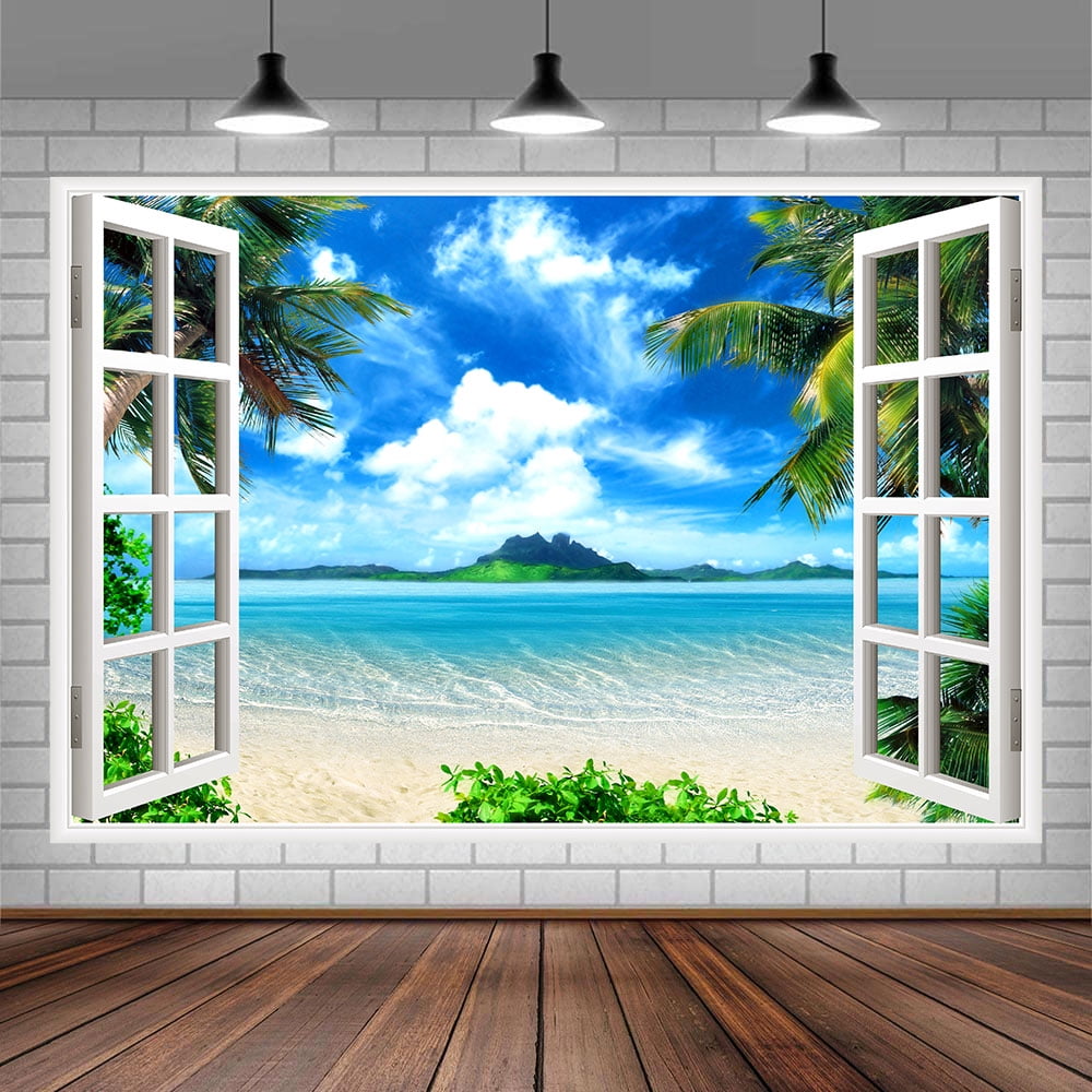 Beach Backdrop,Tropical Seaside Summer Hawaii Photography Backdrops ...