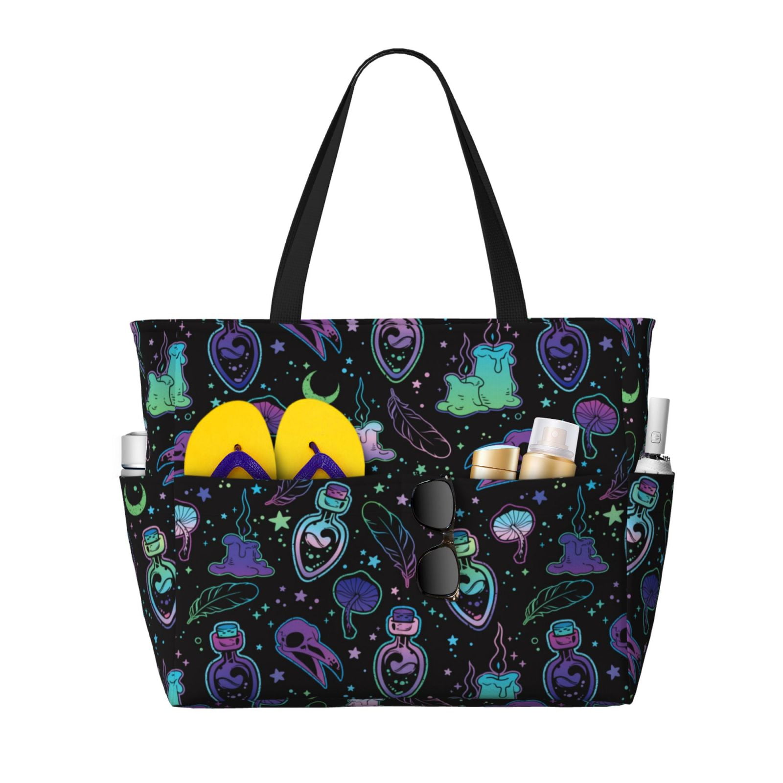 Beach Bag - Cool Crow Large Beach Tote Bag, Beach Bags For Women With ...