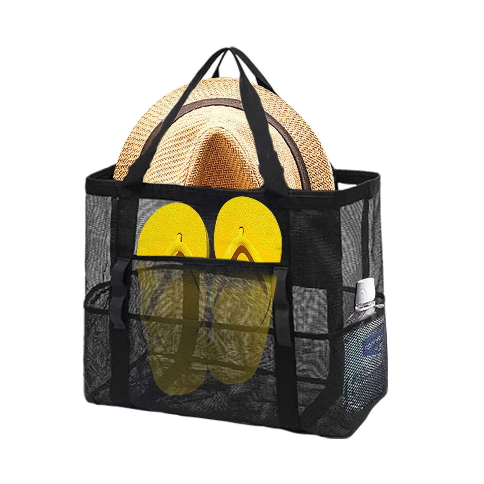 Beach Bag Large Capacity Storage Bag Transparent Mesh Toy Storage Bag ...