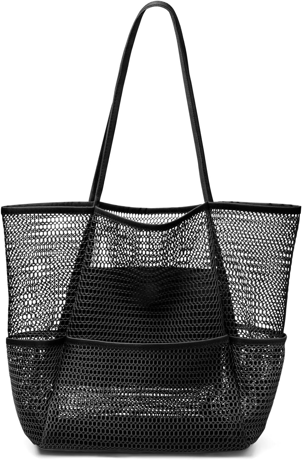Beach Bag with Mini Pocket, Beach Tote Bags for Women Large Foldable ...