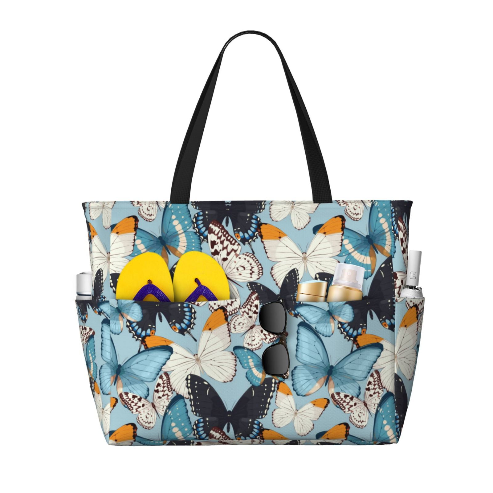 Beach Bags For Women - Butterflys Large Beach Tote Bag, Beach Bags ...