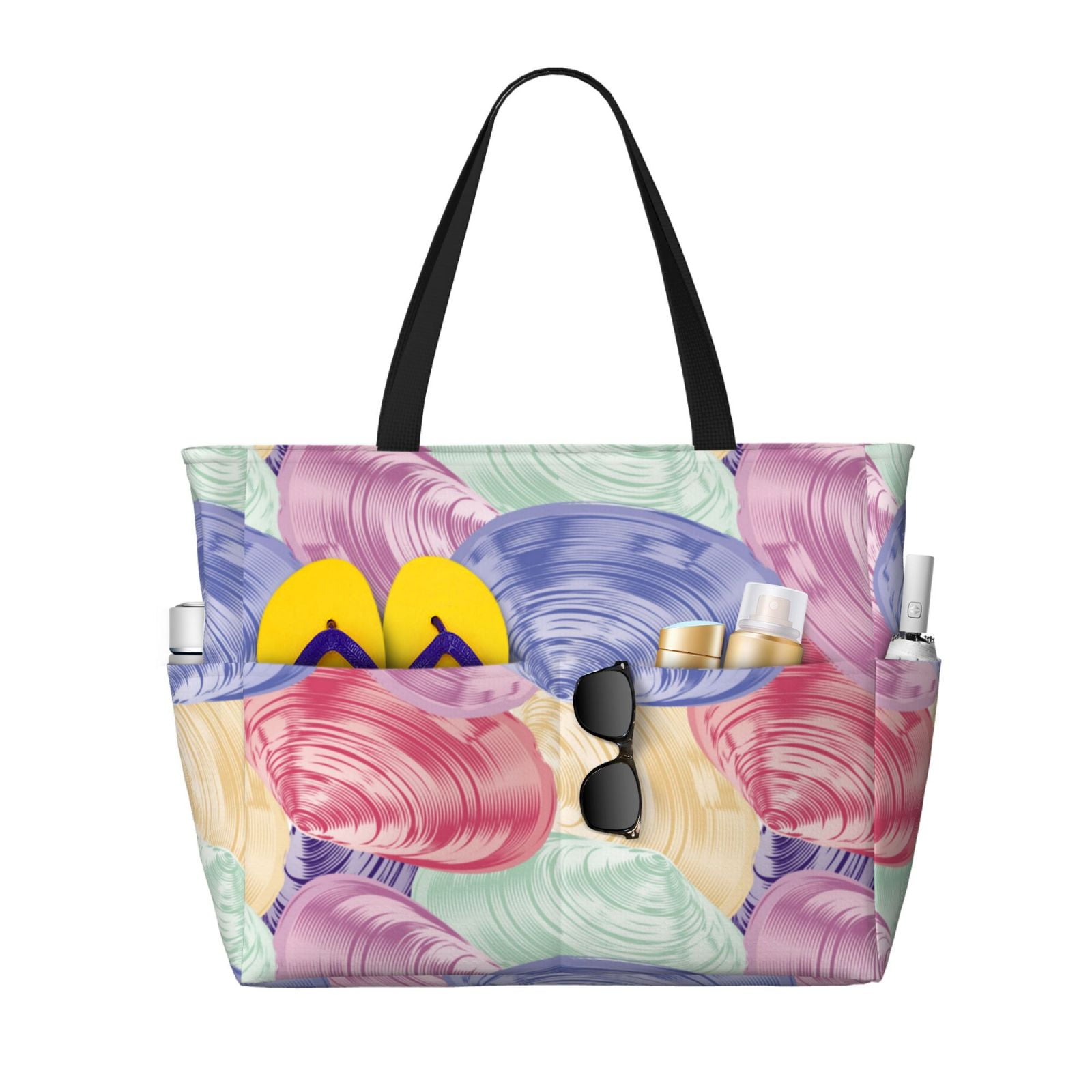 Beach Bags For Women - Conch Shells Print No.909 Large Beach Tote Bag ...