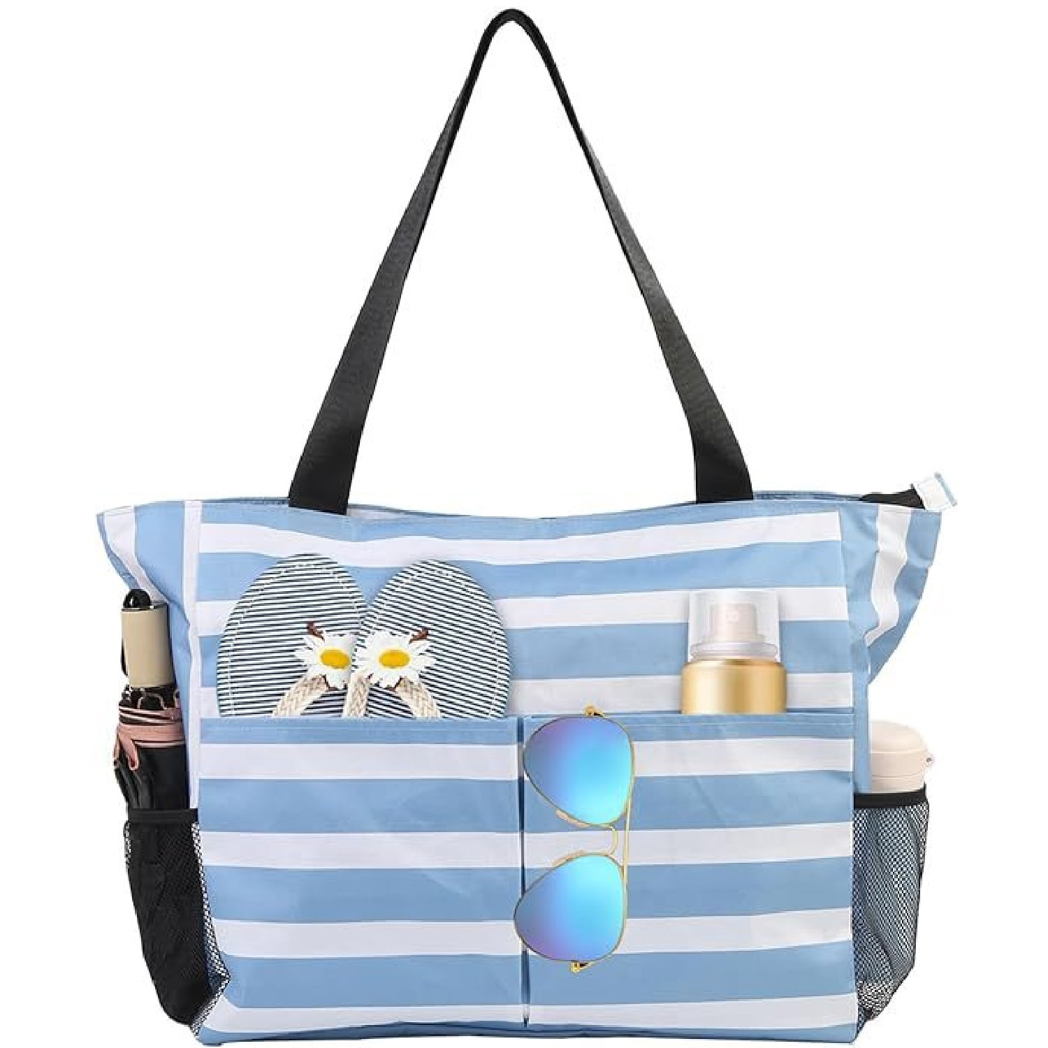 Beach Bags for Women, Large Beach Tote Bags Waterproof Beach Bag with ...