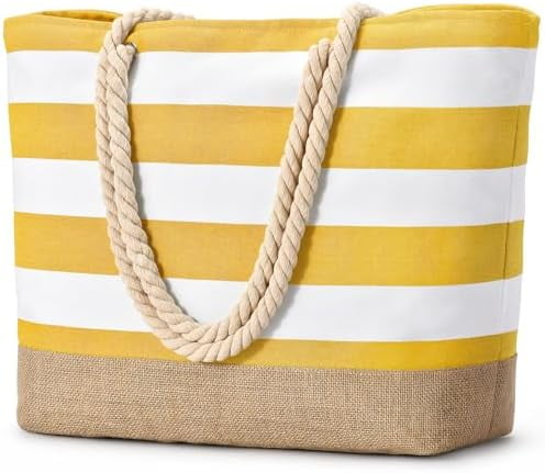 Beach Bags for Women Large Canvas Beach Tote Bag Beach Bags Waterproof ...