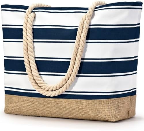 Beach Bags for Women Large Canvas Beach Tote Bag Beach Bags Waterproof ...