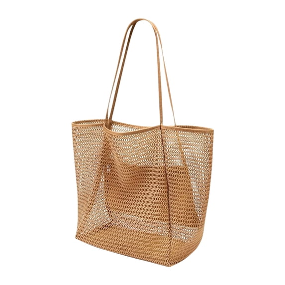 Beach Bags for Women - Summer Travel Mesh Tote Bag with Large Inner ...