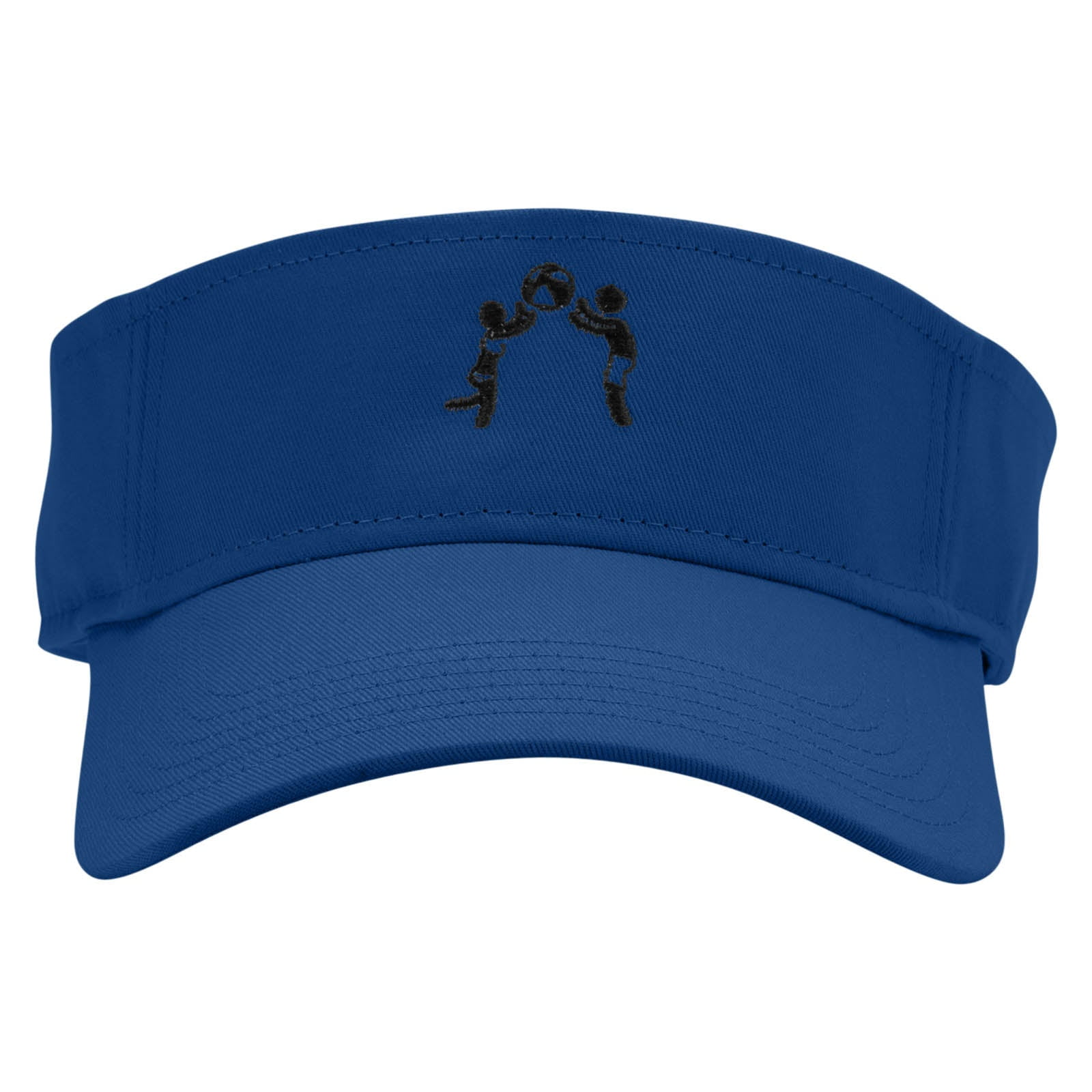 Beach Ball Fun Embroidered Cotton Twill Sun Visor - Royal OSFM ...