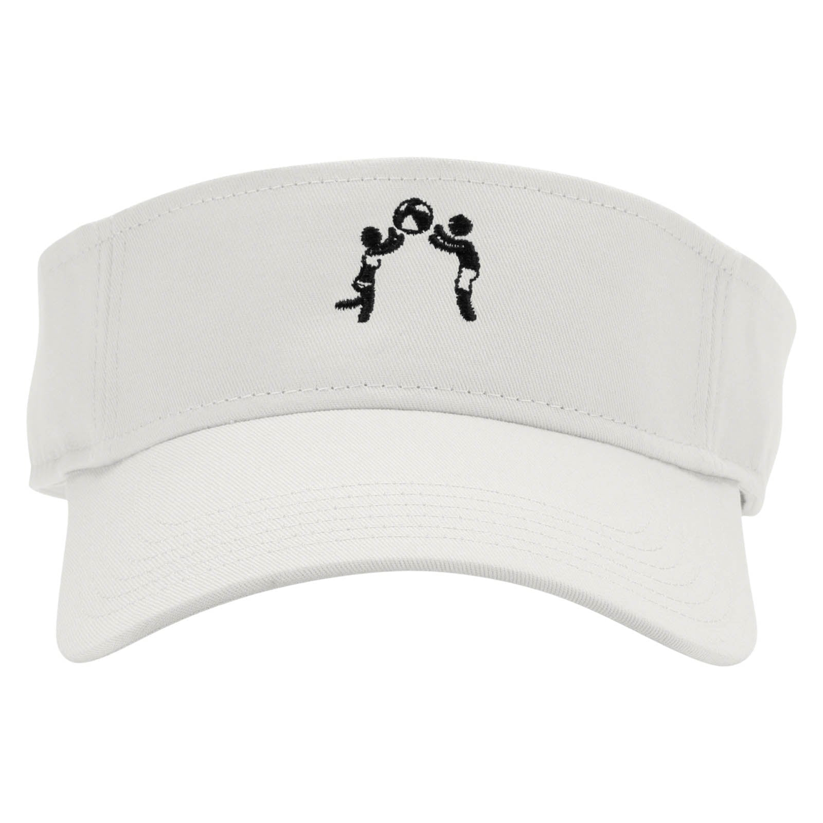 Beach Ball Fun Embroidered Cotton Twill Sun Visor - White OSFM ...