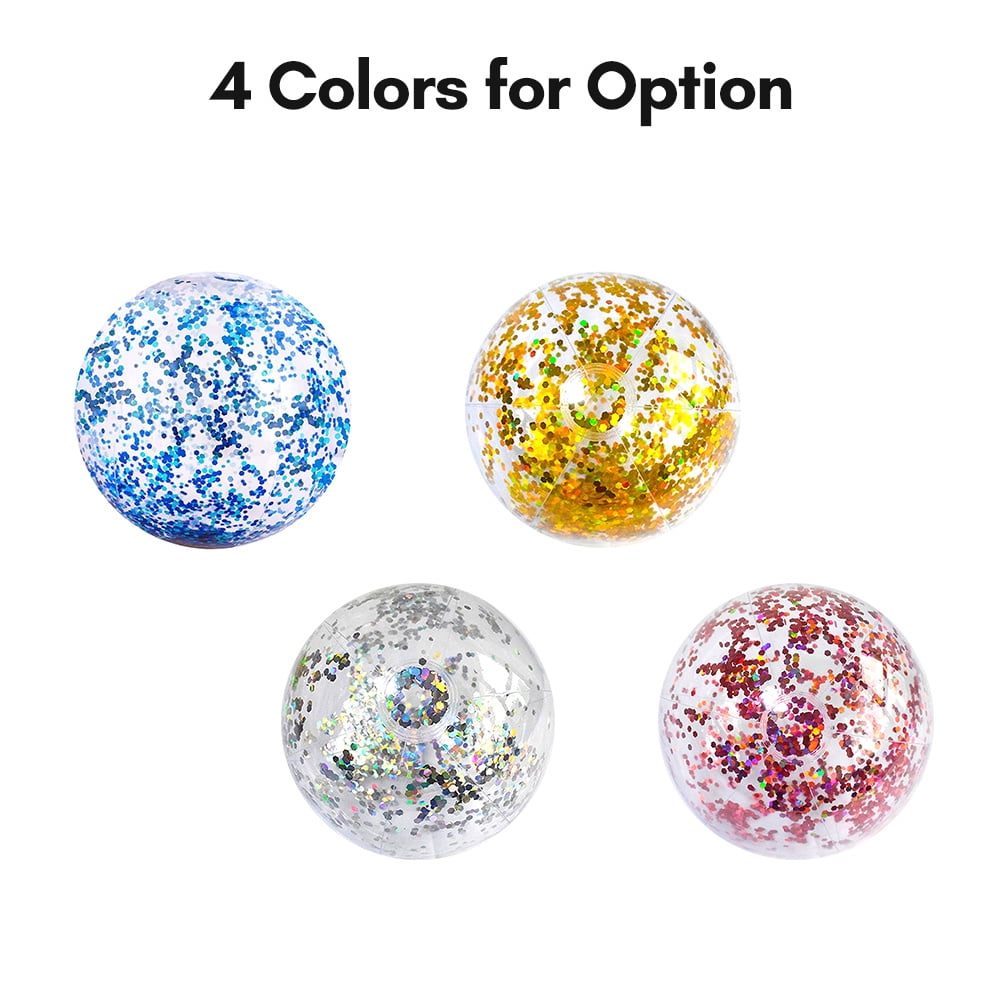 Beach Ball,Summer Party Water With Confetti Summer Ball Inflatable Pool ...
