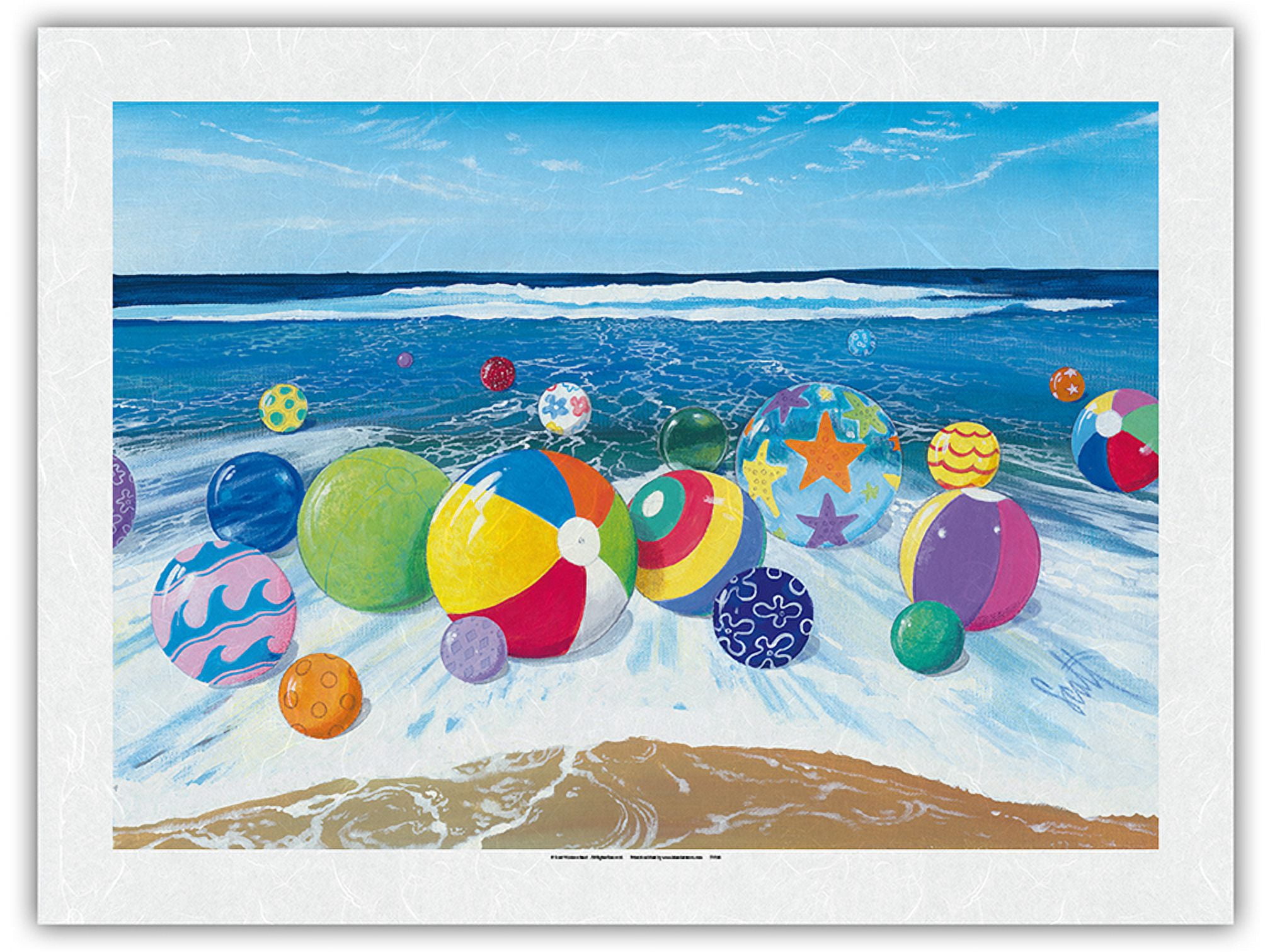 Beach Balls - From an Original Color Painting by Scott Westmoreland ...