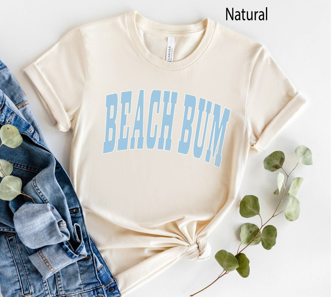 Beach Beach Vacation Tee, Varsity Letters Beach Family Vacation Shirts ...