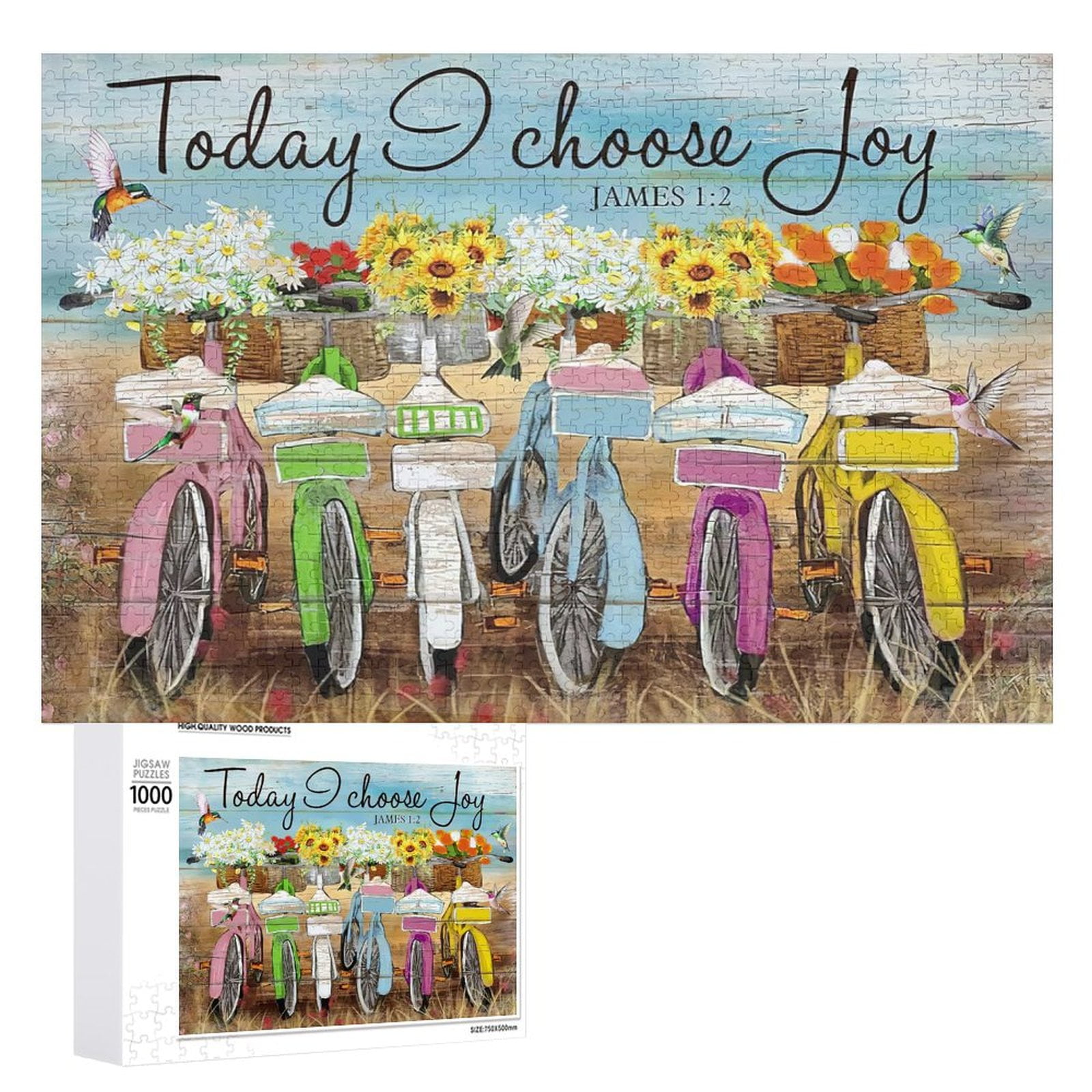 Beach Bicycle 1000 Piece Jigsaw Puzzle for Adults and Families ...
