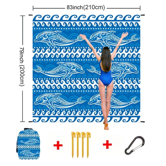Beach Blanket Anti Sand, Oversized Beach Mat, Large And Compact Sand ...