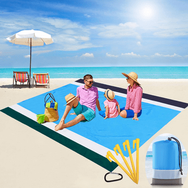 MAINSTAYS ORANGE STRIPE FAMILY BEACH MAT - Walmart.com