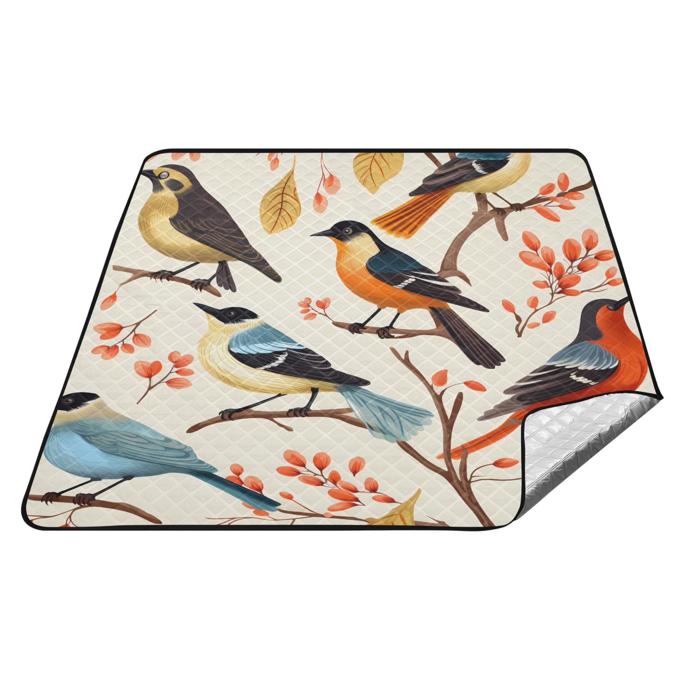 Beach Blanket Waterproof Picnic Blankets Sandproof Large Mat with Drawstring Bag Camping Grass ...