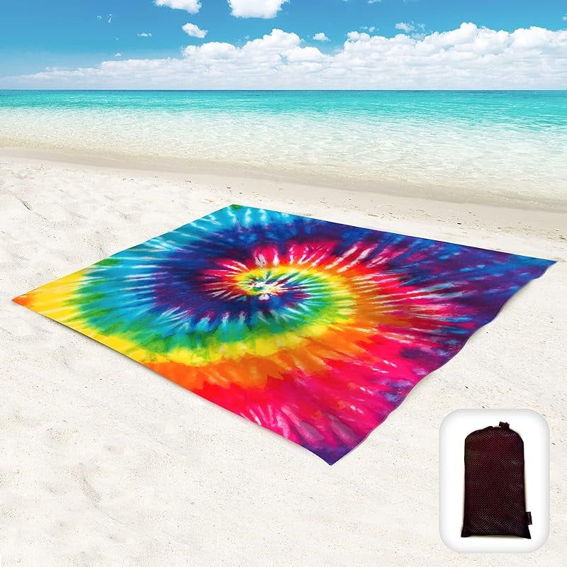 Beach Blanket Waterproof Sandproof Oversized 95”x 80”,Sand Free Beach ...