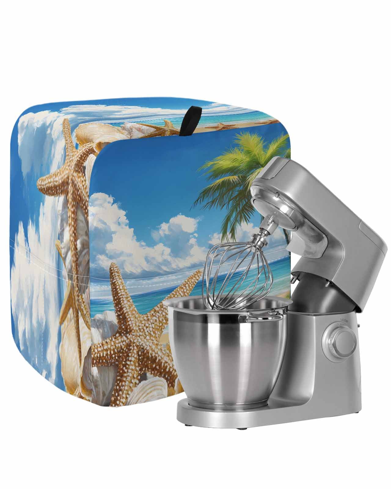 Beach Blue Stand Mixer Dust Cover with Storage Pocket & Handles ...