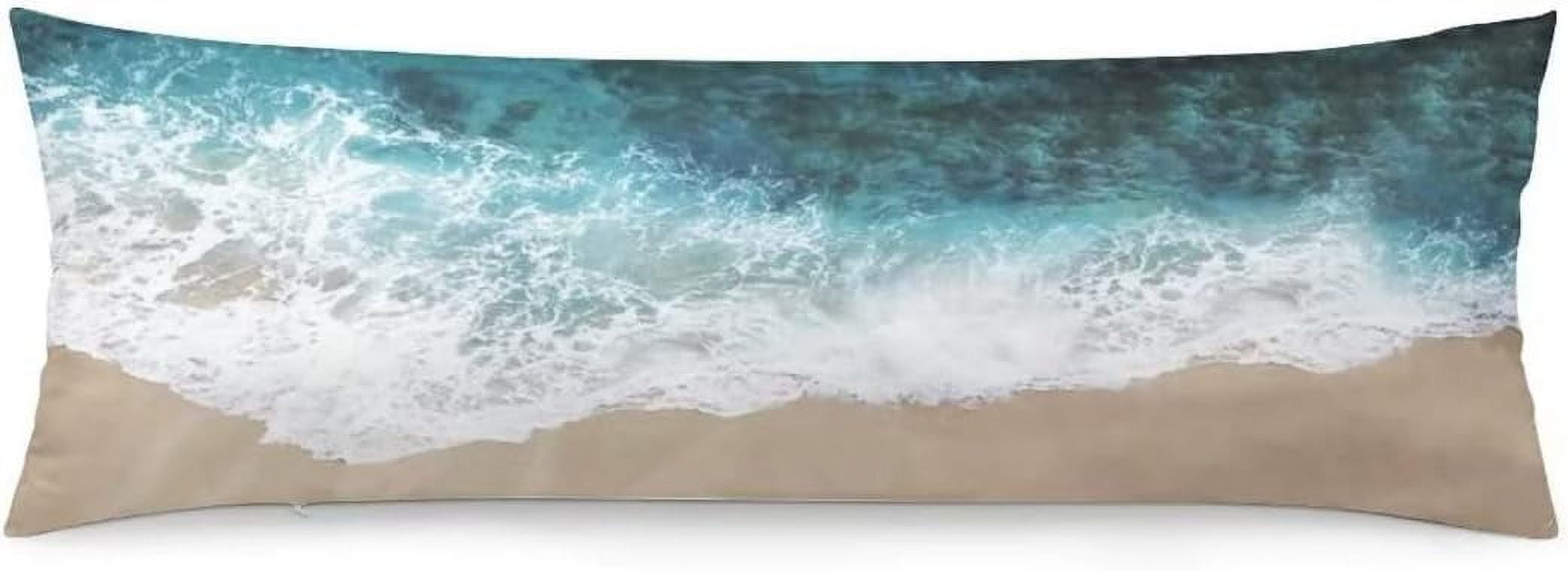 Beach Body Pillow Cover Sea Ocean Waves Hawaii Tropical Summer Seaside ...
