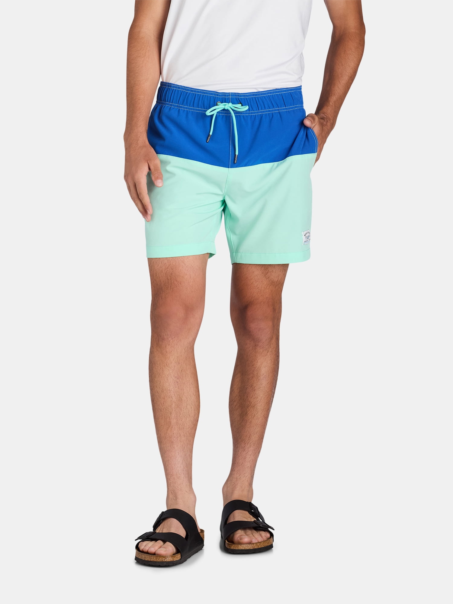 Beach Bros. Men's Novelty Print Swim Trunks with Stretch, 6.5" Inseam ...