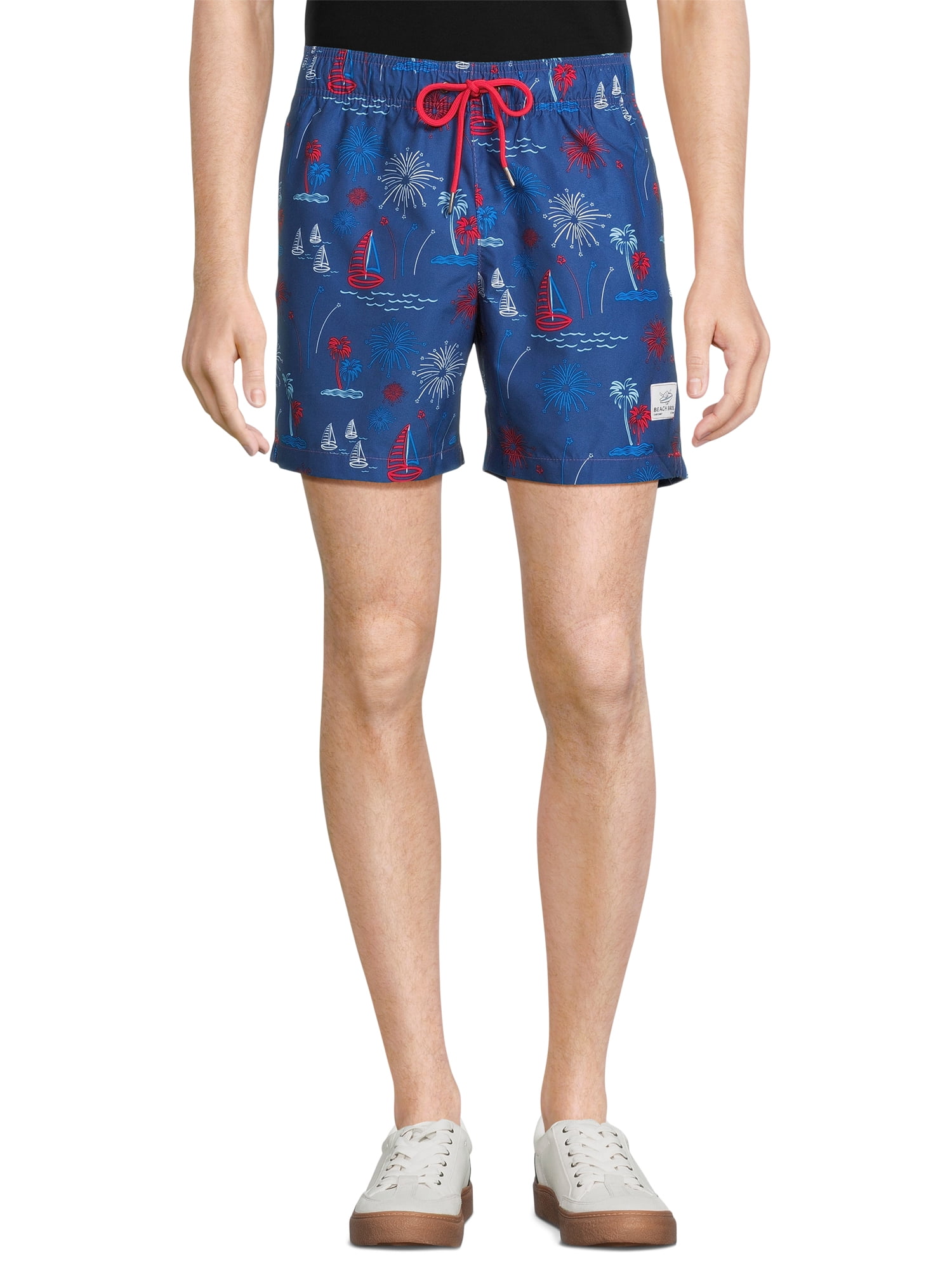 Beach Bros. Men's and Big Men’s Swim Trunks with UPF50+, 6.5” Inseam ...