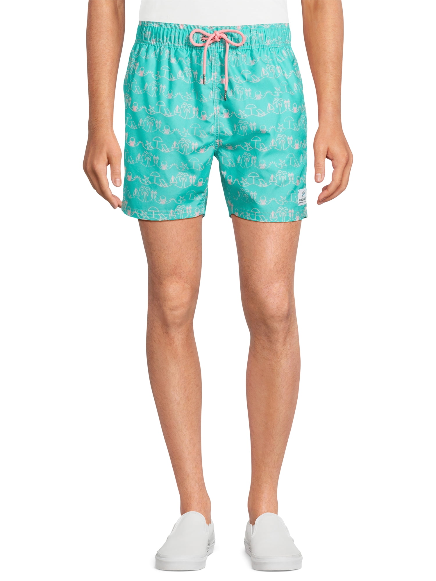 Beach Bros. Men's and Big Men’s Swim Trunks with UPF50+, 6.5” Inseam ...