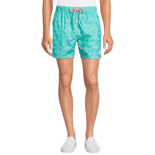 Beach Bros. Men's and Big Men’s Swim Trunks with UPF50+, 6.5” Inseam ...