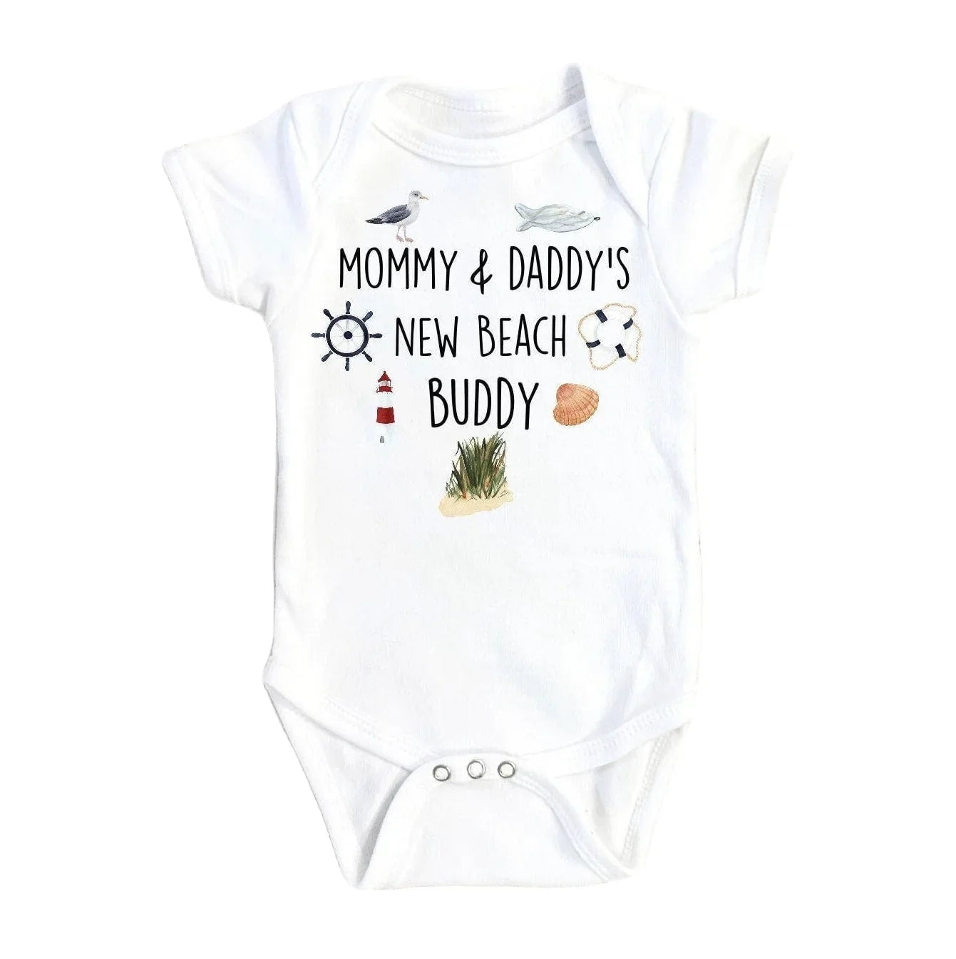 Beach Buddy Icons - Baby Boy Girl Clothes Infant Bodysuit Funny Cute Newborn - Walmart.com