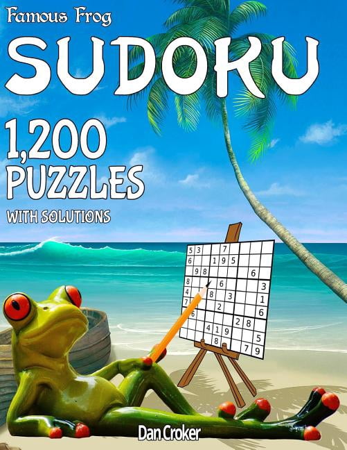 Beach Bum: Famous Frog Sudoku 1,200 Puzzles With Solutions : 300 Easy ...