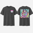 Beach Bum Graphic T-Shirt | Unisex Summer Tee | Smiley Face Back Print ...