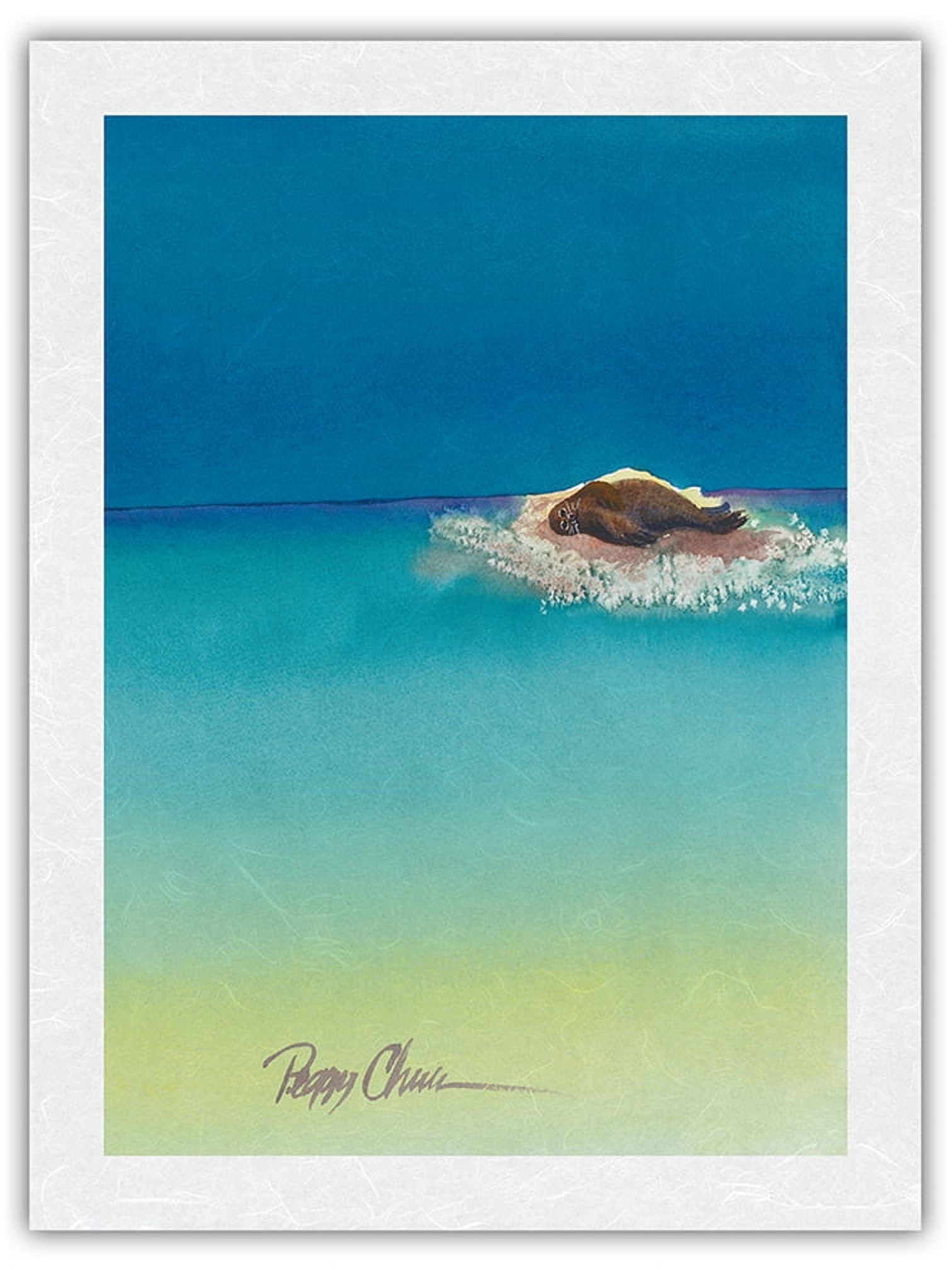 Beach Bum - Hawaiian Monk Seal Basking on Tiny Island (Mokupuni) - From ...