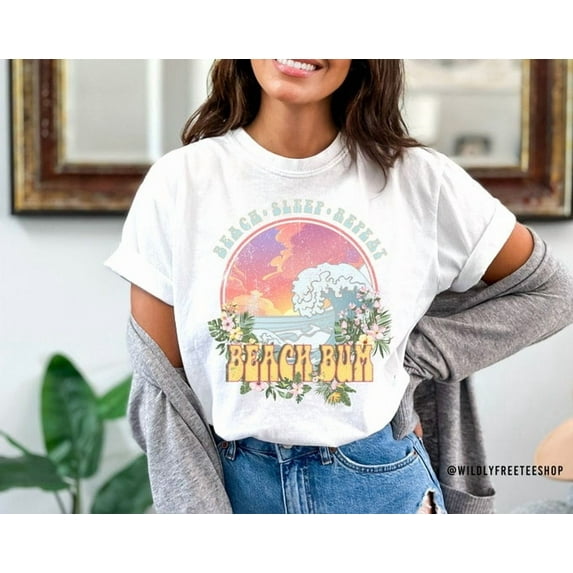 Beach Bum Shirt: Summer Vacation Tee - Walmart.com