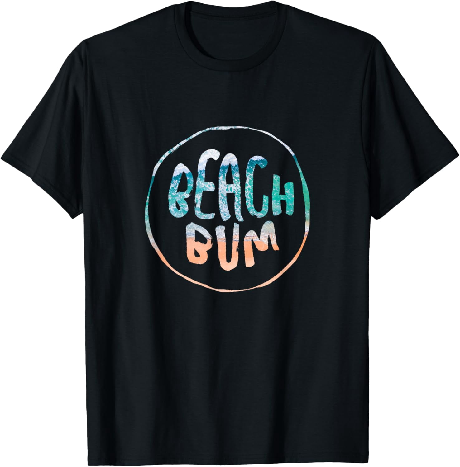 Beach Bum Summer Sandy Ocean Vibes and Waves Surfing T-Shirt- Classic ...