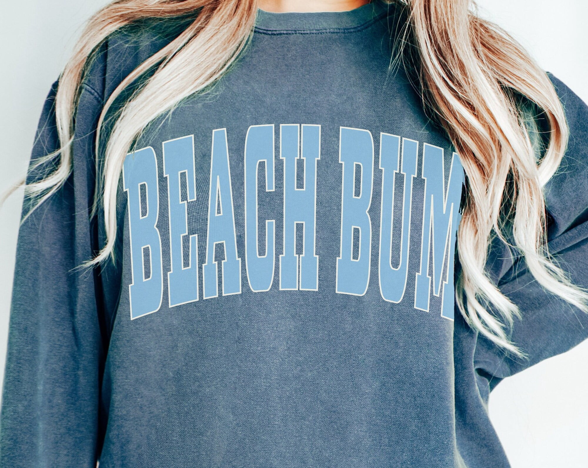 Beach Bum TShirt Varsity Letters Beach Hoodie Tropical Spring Summer ...
